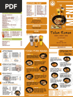 Rakuzen Menu | PDF | Sushi | Seafood