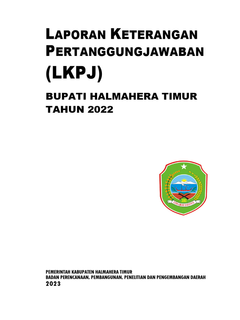 LKPJ Bupati Halmahera Timur 2022 | PDF