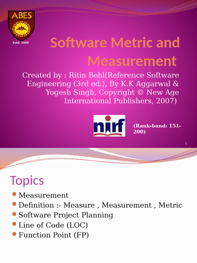 Software Metric and Measurement | PDF | Software | Measurement