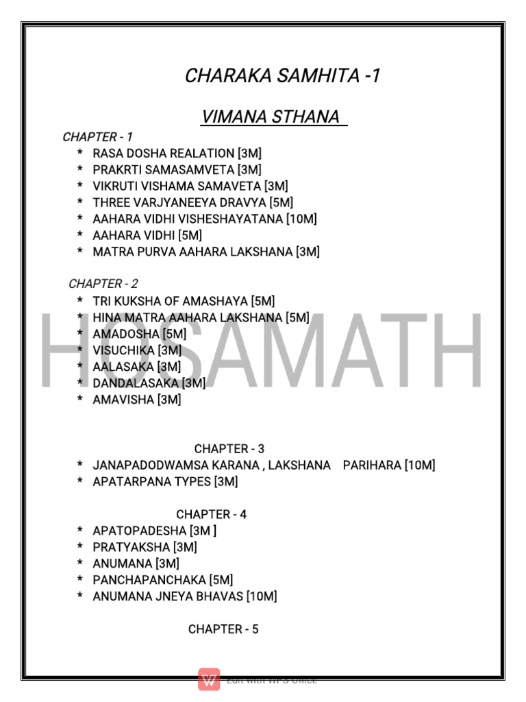 Charak Samhita Imp | PDF