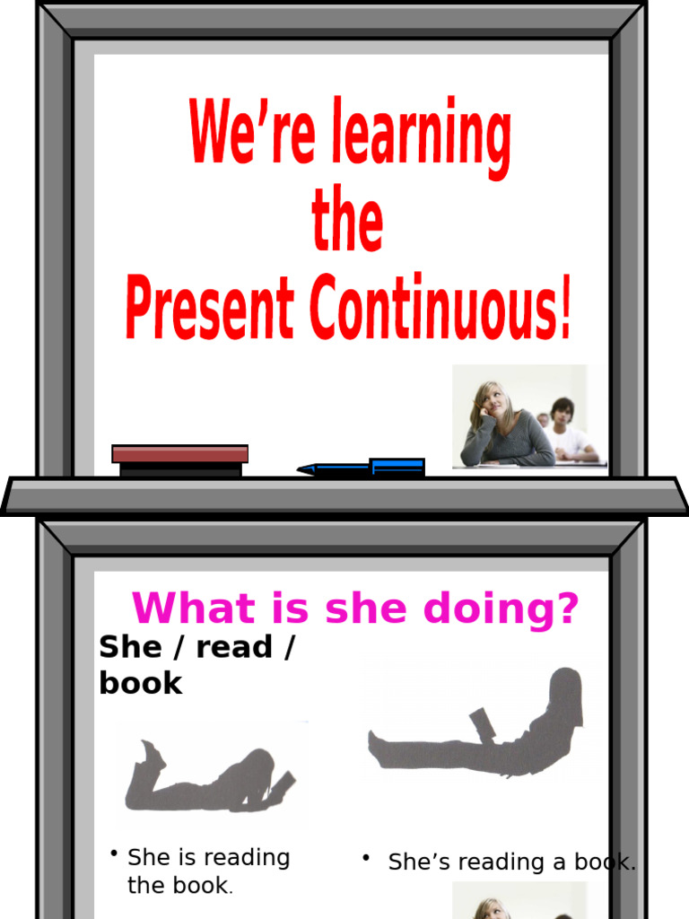 Present Continuous Final | PDF | English Language | Subject (Grammar)