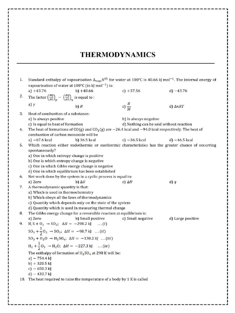 Thermodynamics | PDF