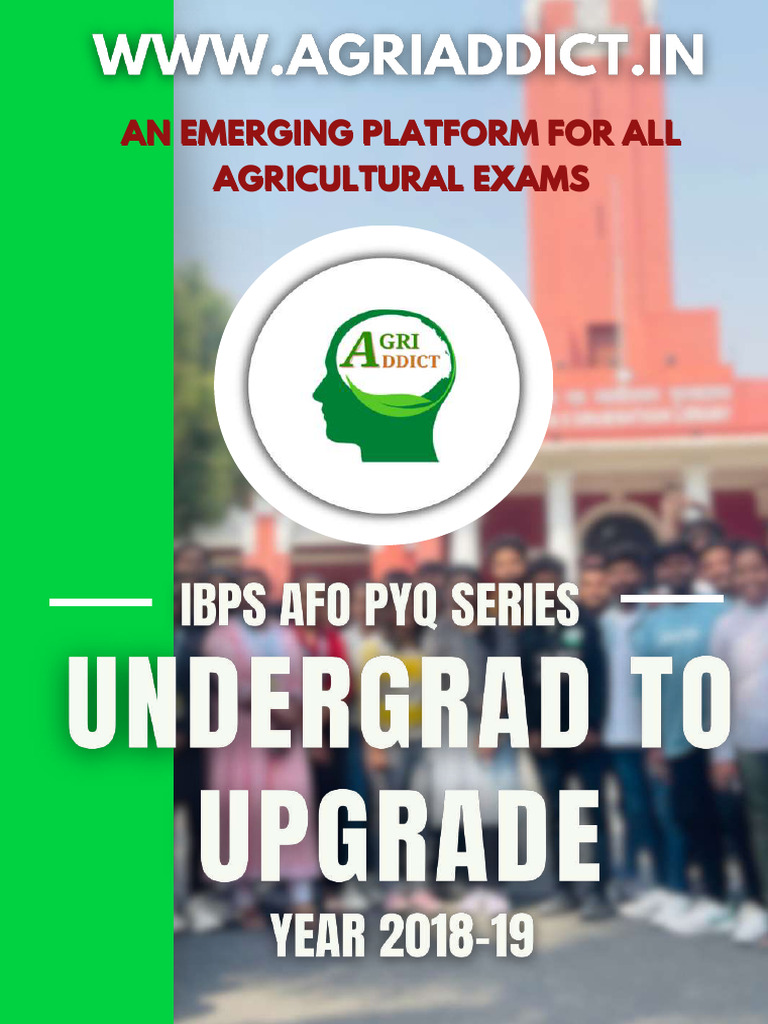 Ibps Afo Mains (2018-19) Pyq | PDF | Tillage | Crops