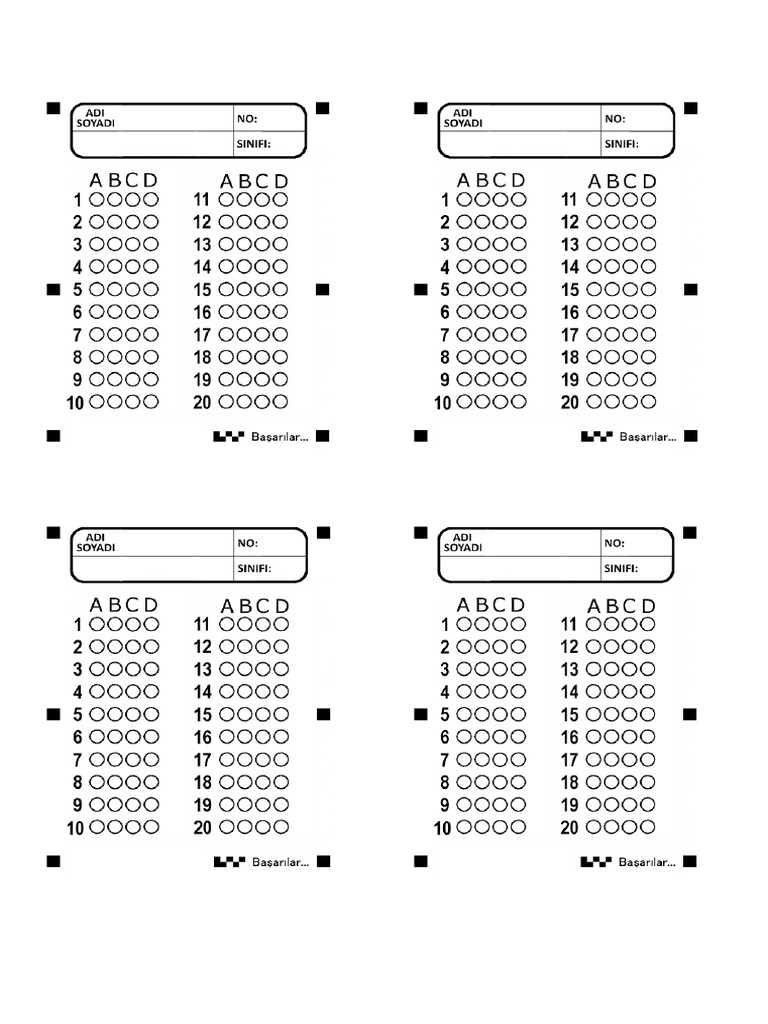 Optik Zipgrade | PDF
