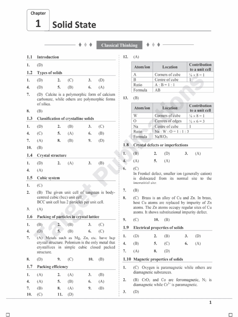MHT-CET Triumph Chemistry - Solutions To The Relevant Questions of The ...
