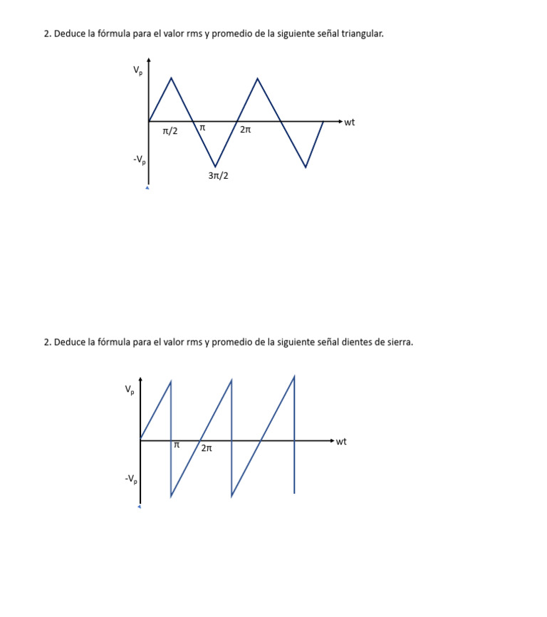 Valores Rms y Promedio | PDF