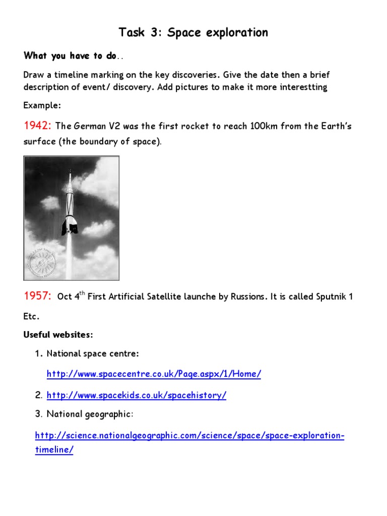 Key Milestones in Space Exploration | PDF | Social Science | Science ...