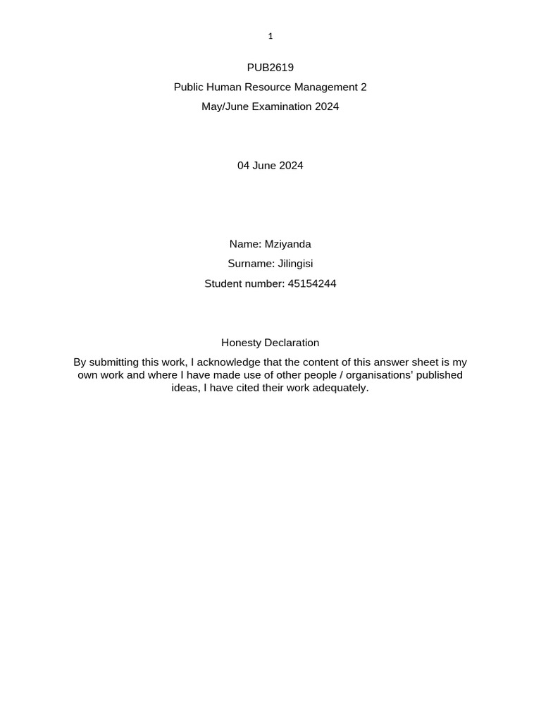Pub2619 Exam 24 | PDF | Goal | Human Resources