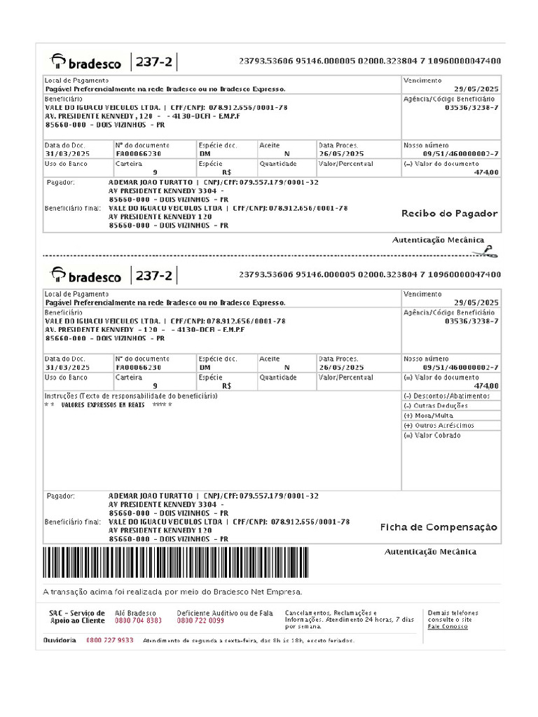 boleto venc 2904 | PDF