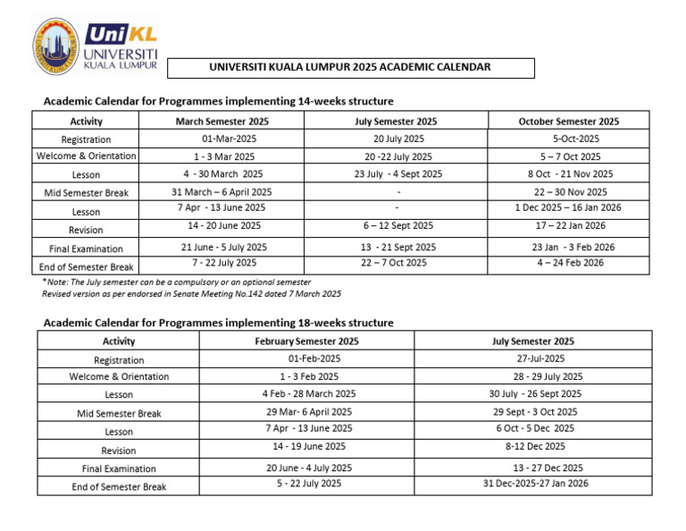 2025 Academic Calendar for Programs | PDF | Academic Term | Educational ...