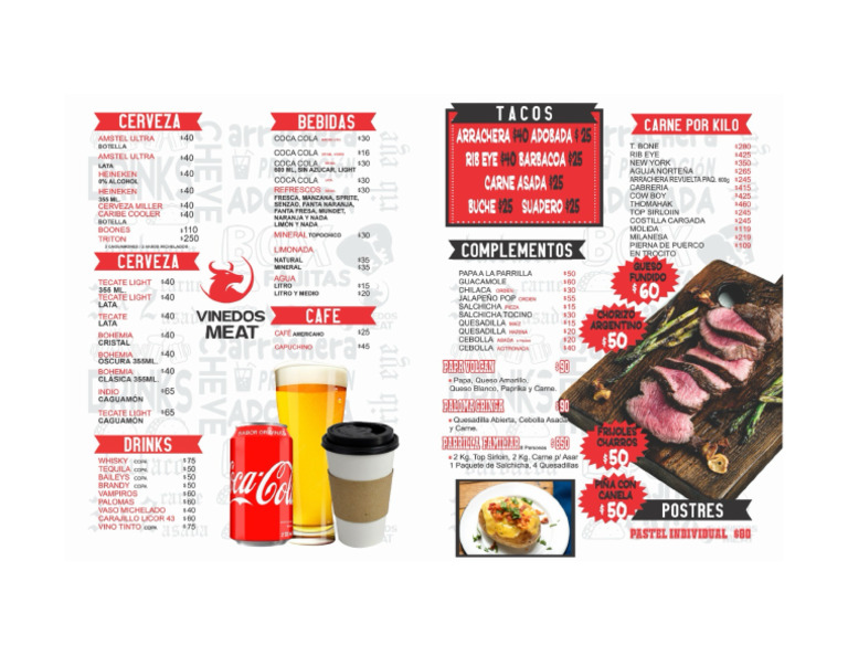Menú Meat Viñedos | PDF