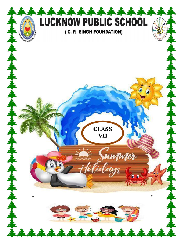 CLASS VII SUMMER HOMEWORK | PDF | Learning