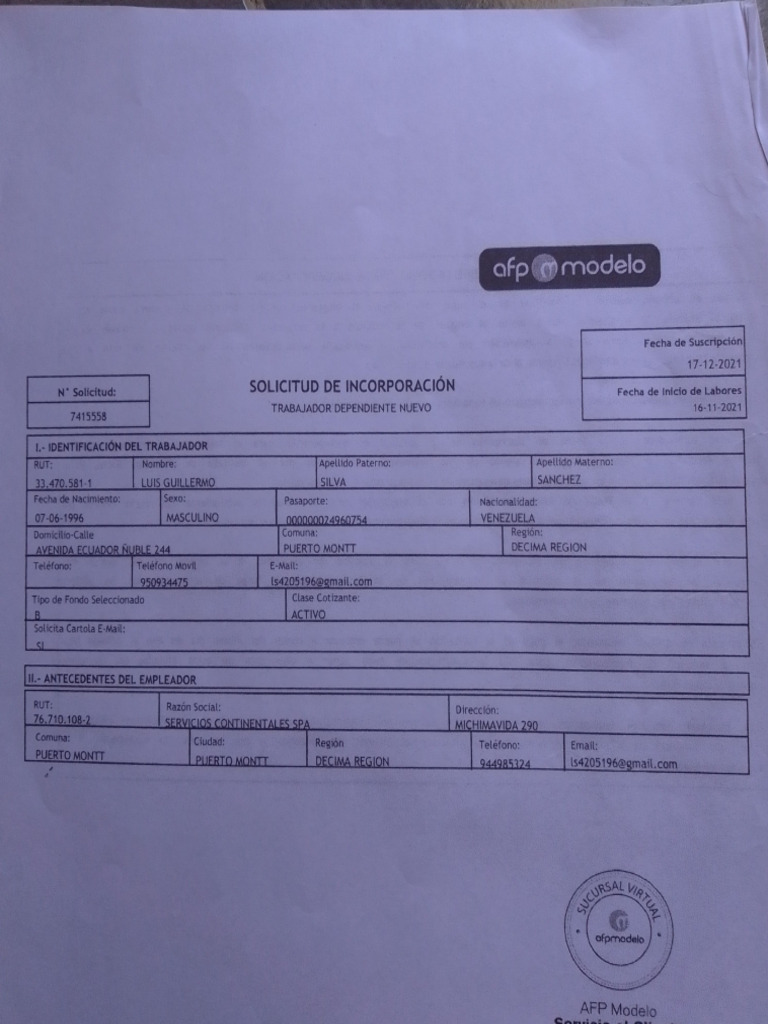 Documento 9. Certificado AFP | PDF