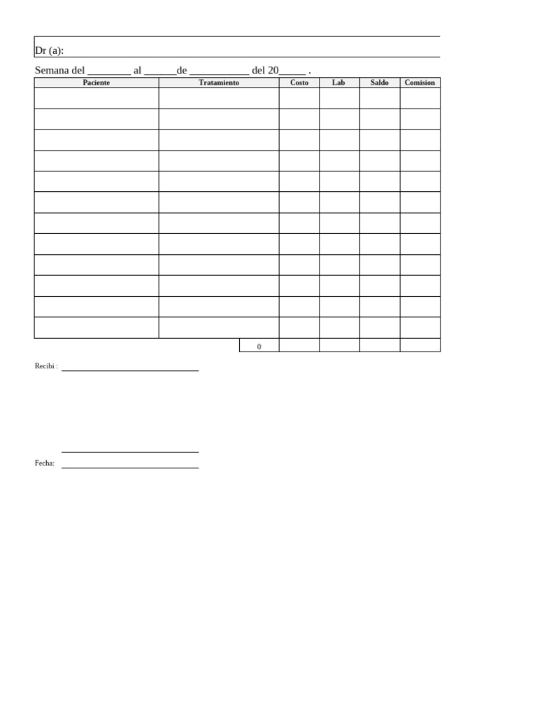 Hoja de Comisiones | PDF