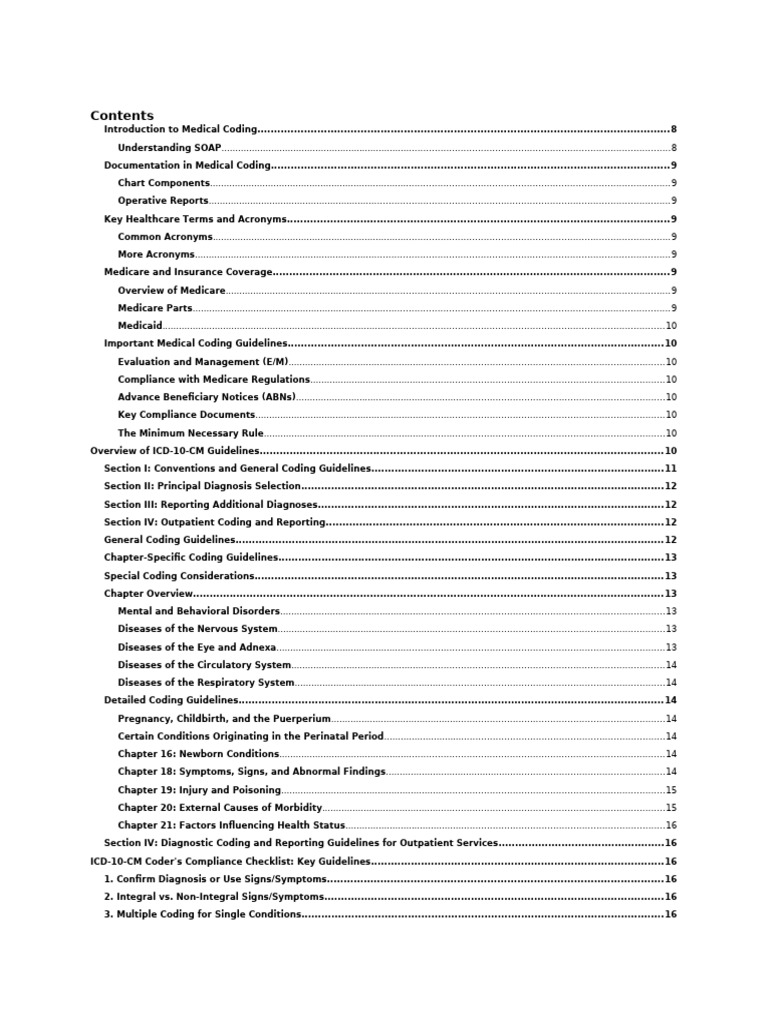 Medical Coding Exam Review Sheet | PDF | Medical Diagnosis | Medicare ...