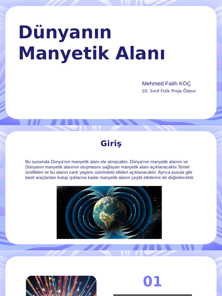 dünyanın manyetik alanı 10.sınıf sunum | PDF