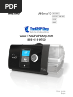 Luna CPAP Clinician Setup Guide | PDF | Menu (Computing) | Graphical ...