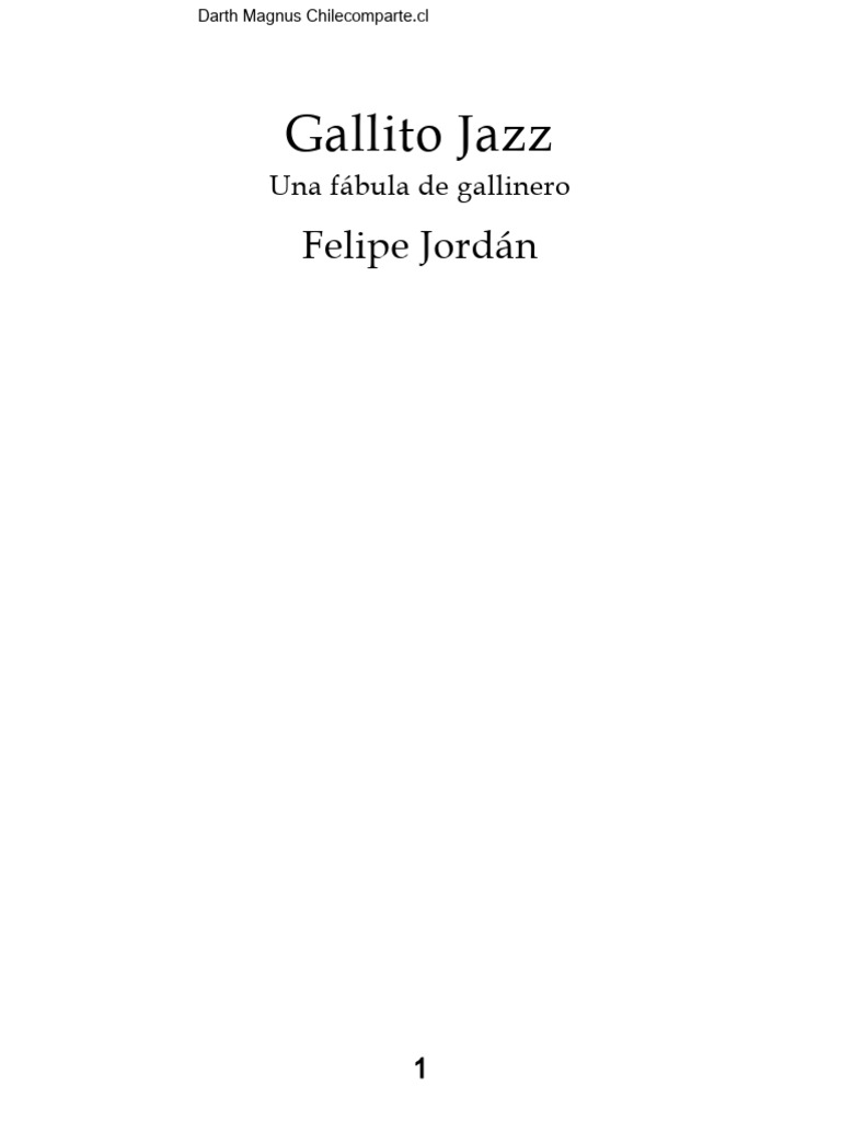 El Gallito Jazz Compress | PDF | Pollo | Aves
