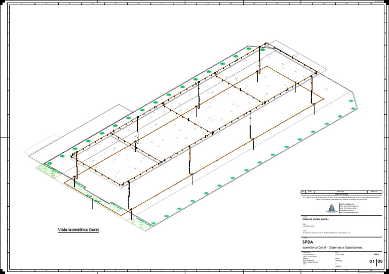SPDA-Folha - 01 - Isométrico Geral - Sistemas e Subsistema | PDF