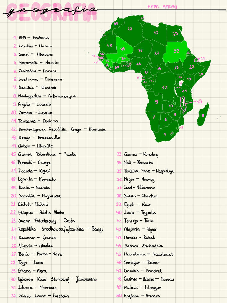 Mapa Afryki | PDF