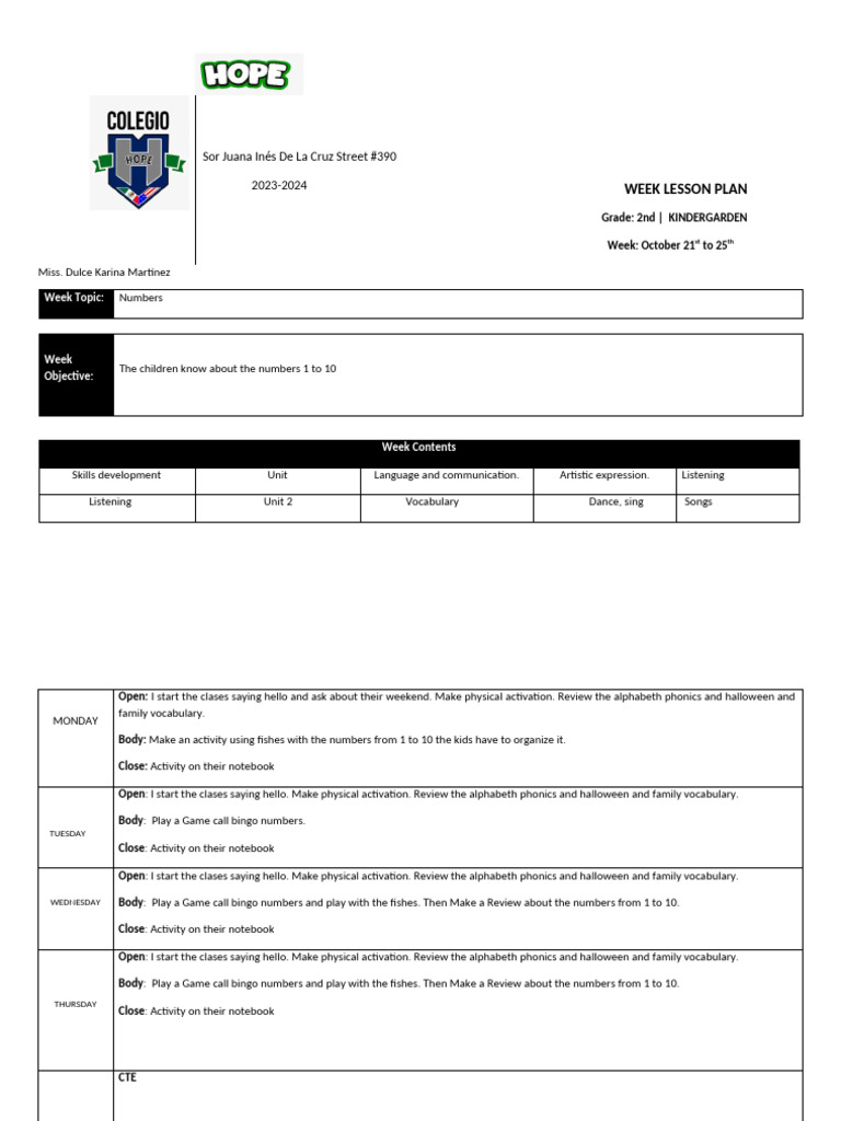 2nd Grade October 21st To 25th | PDF