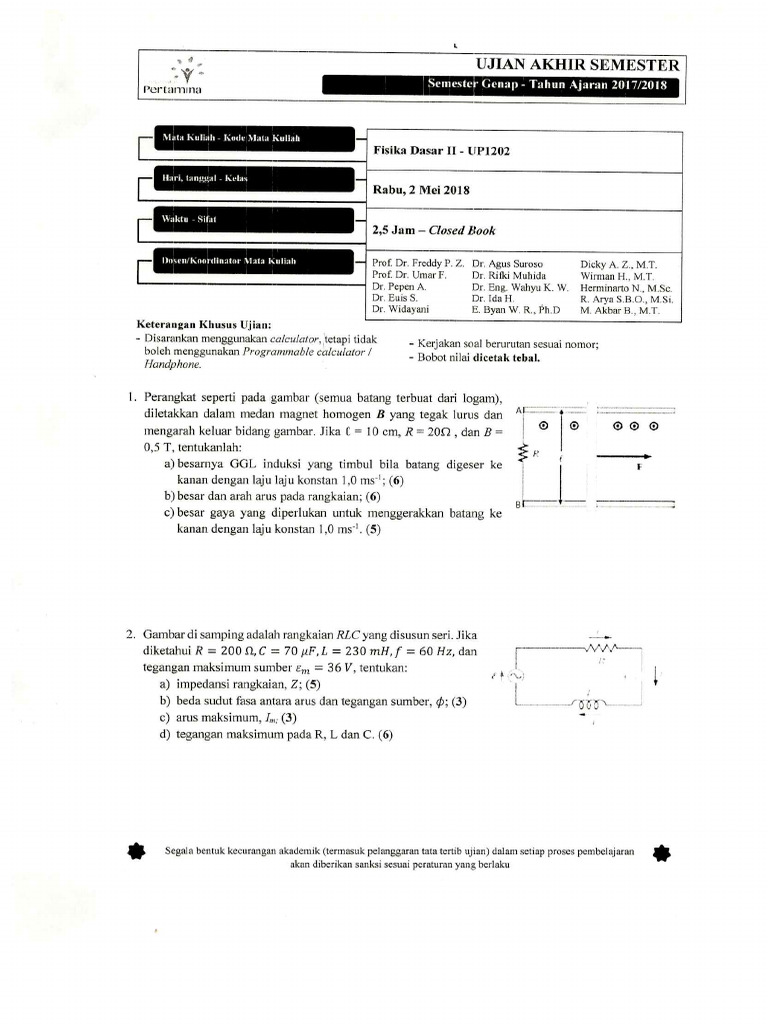 Fisdas II 2017-2018 | PDF