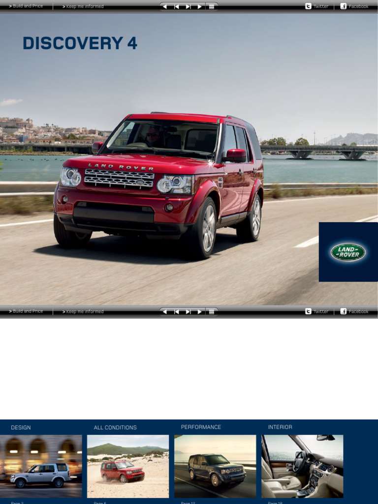 Land Rover Discovery 2012 INT | PDF | Off Roading | Diesel Engine
