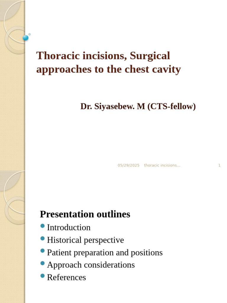 Chest 14. Thoracic incisions | PDF | Thorax | Surgery