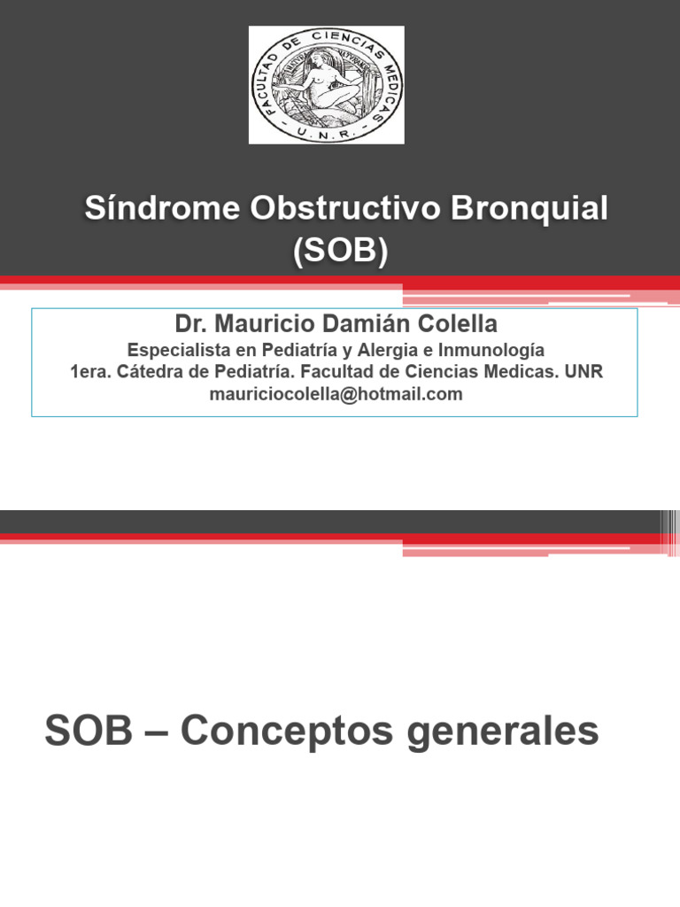 Sindrome Obstructivo Bronquial Recurrente | PDF | Tos | Asma