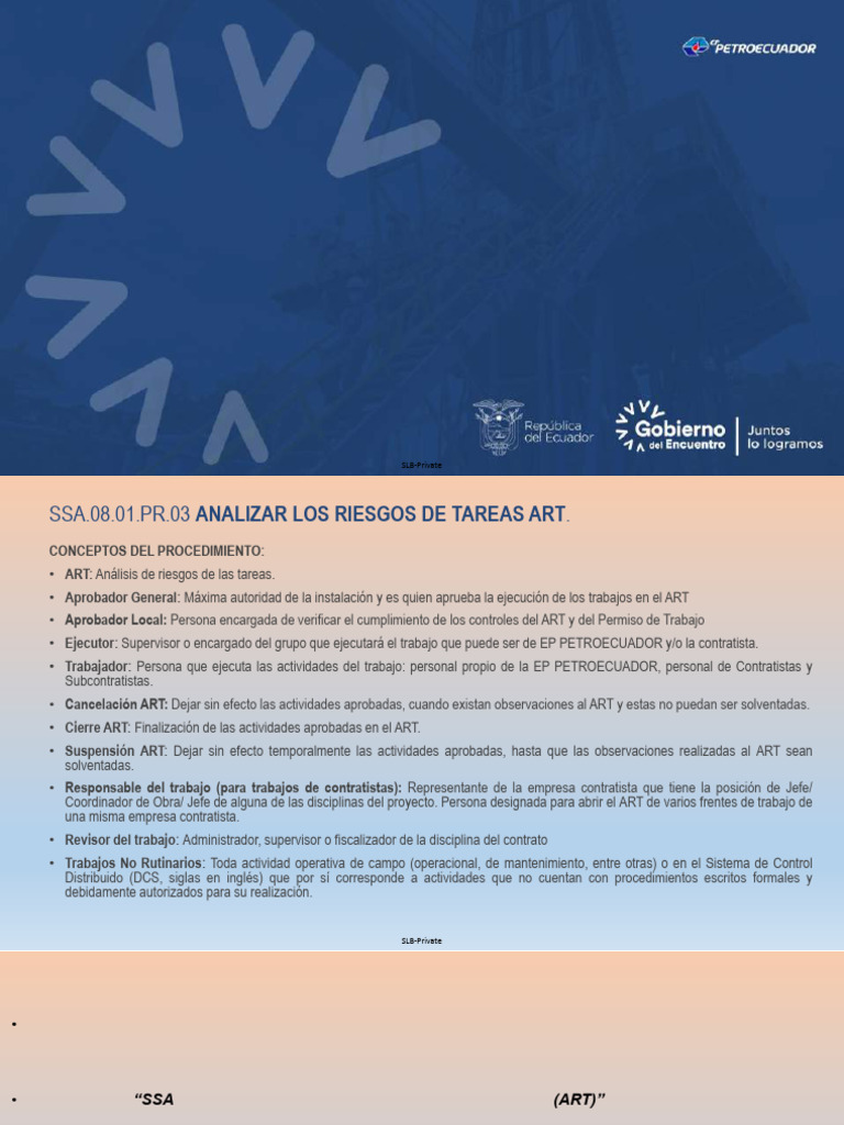 Procedimiento ART y Permisos de Trabajo | PDF | Seguridad y salud ...