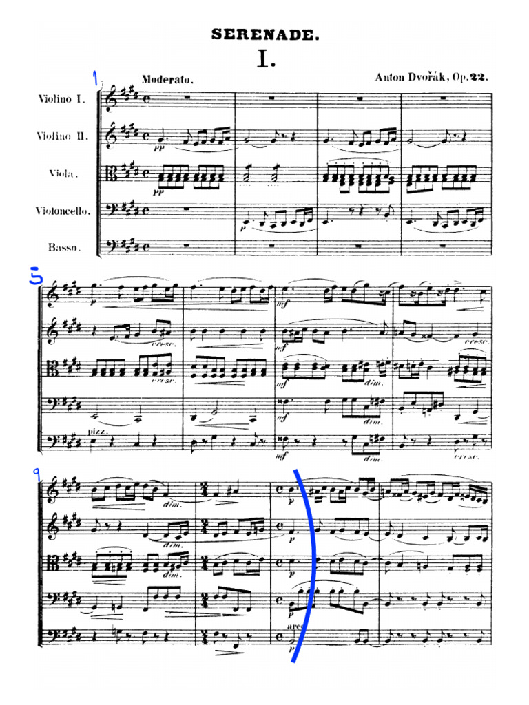 Serenade Op. 22 Dvorak | PDF