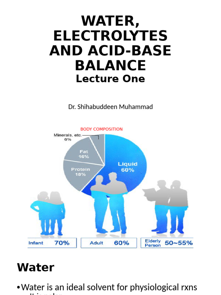 Water, Electrolytes and Acid-Base Balance One | PDF | Edema | Animal ...