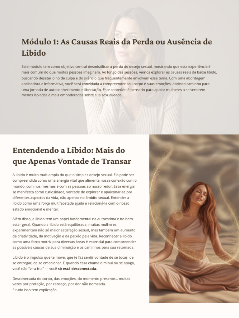 Modulo 1 As Causas Reais Da Perda Ou Ausencia de Libido | PDF | Libido | Menopausa
