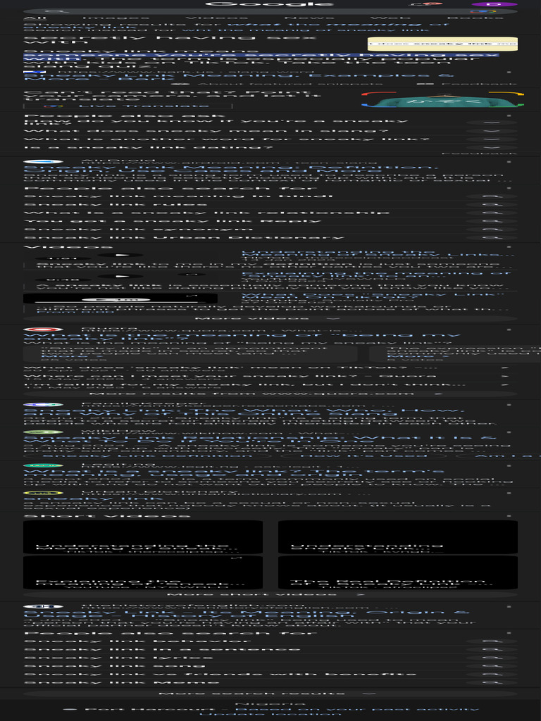 WHT The Meanig of Sneaky Link - Google Search | PDF | Human Communication