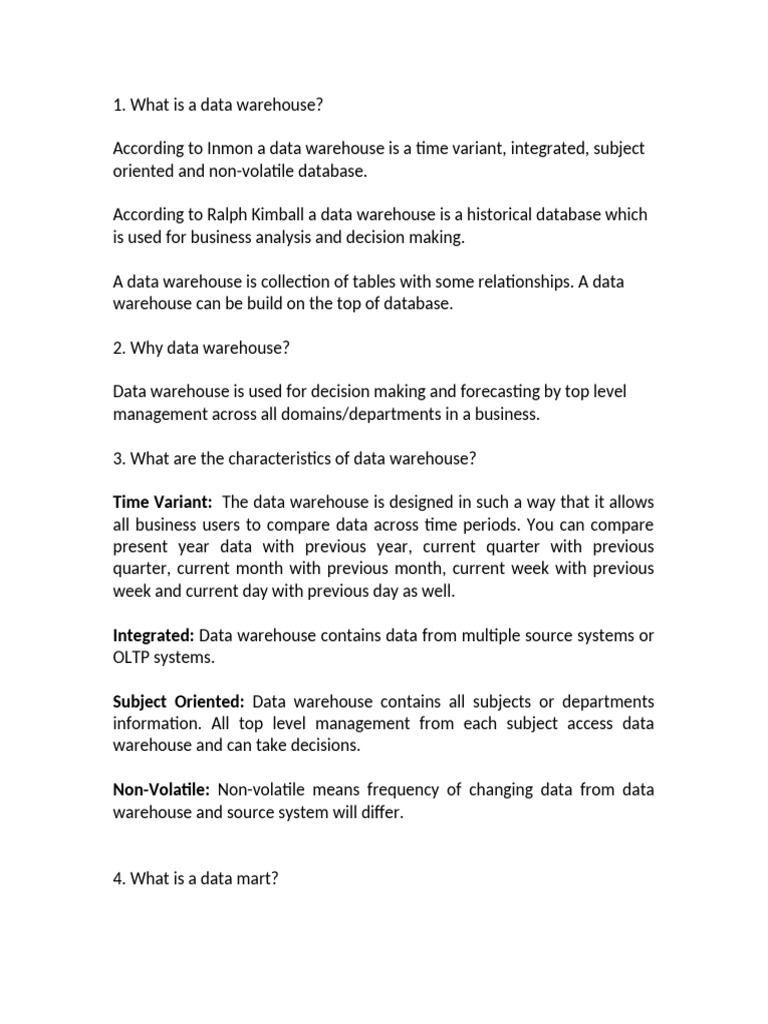 Understanding Data Warehousing Concepts | PDF | Data Warehouse | Data Model