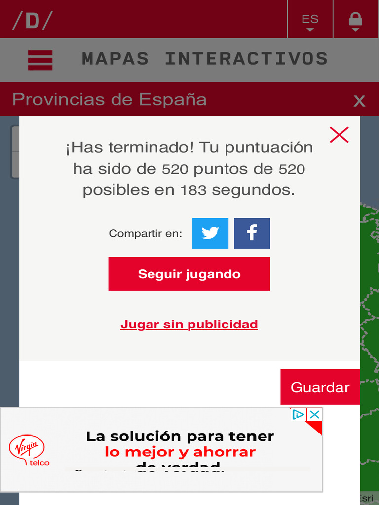 Juego Interactivo: Provincias de España | PDF