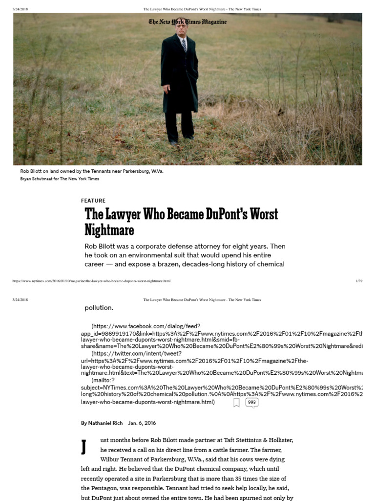 Wilbur Tennant's Legal Battle with DuPont | PDF | Du Pont