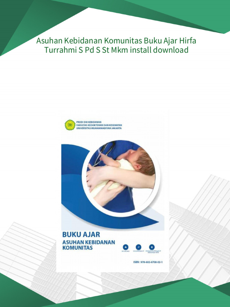 Asuhan Kebidanan Komunitas Buku Ajar Hirfa Turrahmi S PD S ST MKM PDF Download | PDF