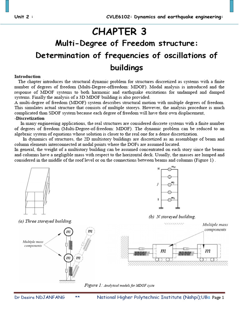 Chapter 3 and Tutorials Cvle 6102 | PDF | Eigenvalues And Eigenvectors | Normal Mode