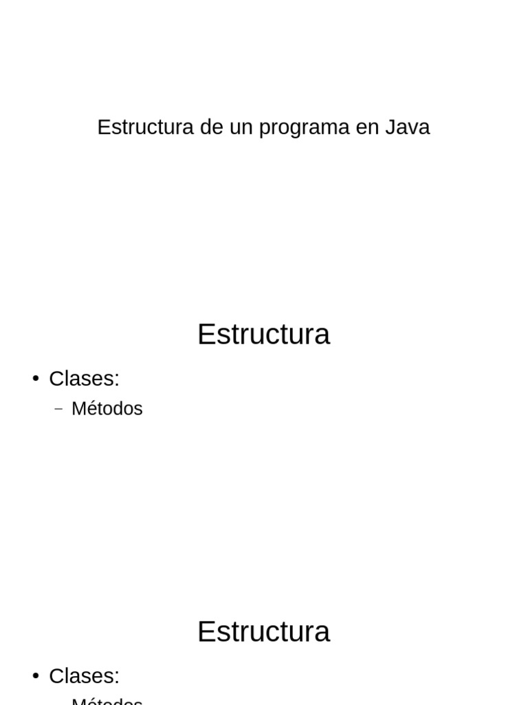 Estructura Java | PDF