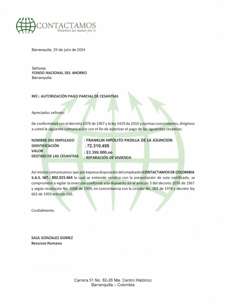Contactamos y Eficacia Formatos Freddy Tapia | PDF