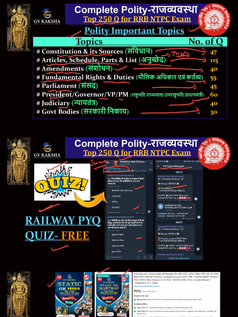 CompletePolity eBook by GvKaksha for RRB NTPC | PDF