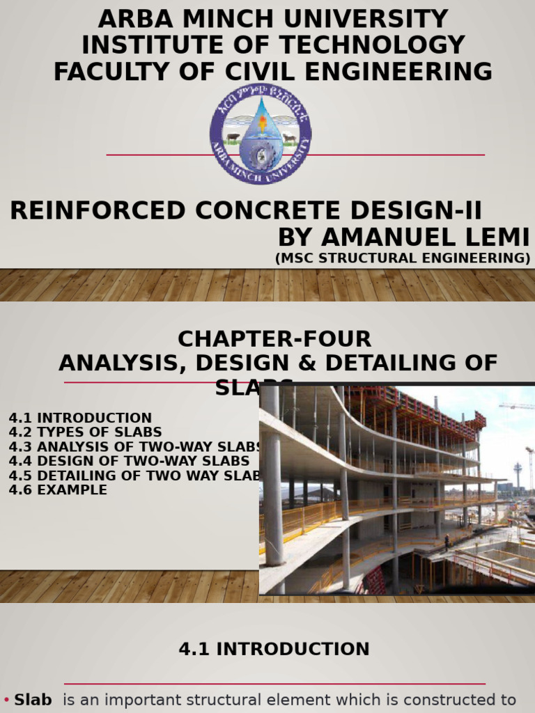 Analysis, Design and Detiling of Slabs | PDF | Beam (Structure) | Concrete