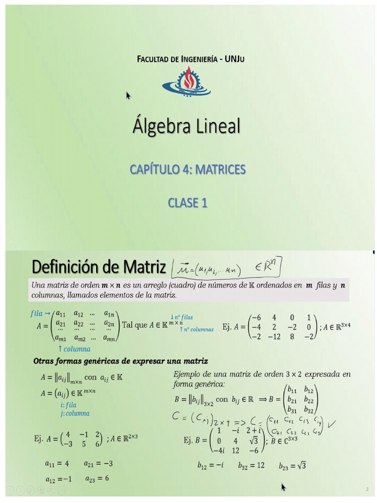 04 Teoria Matrices 2025 | PDF