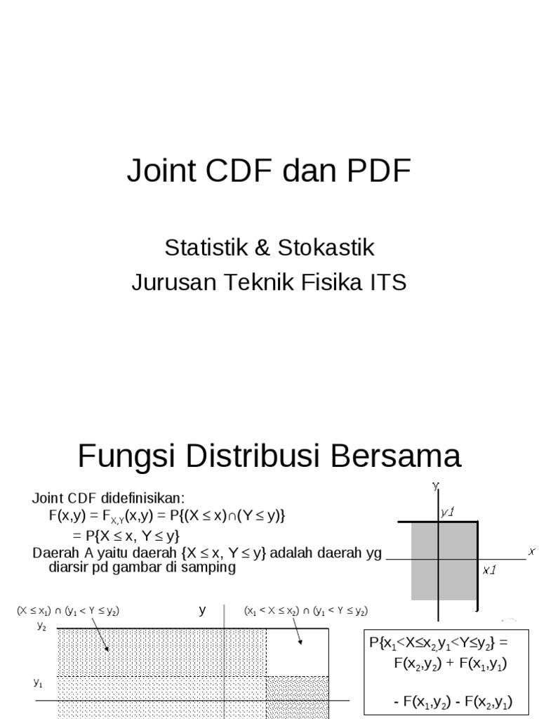 Joint CDF Dan PDF | PDF