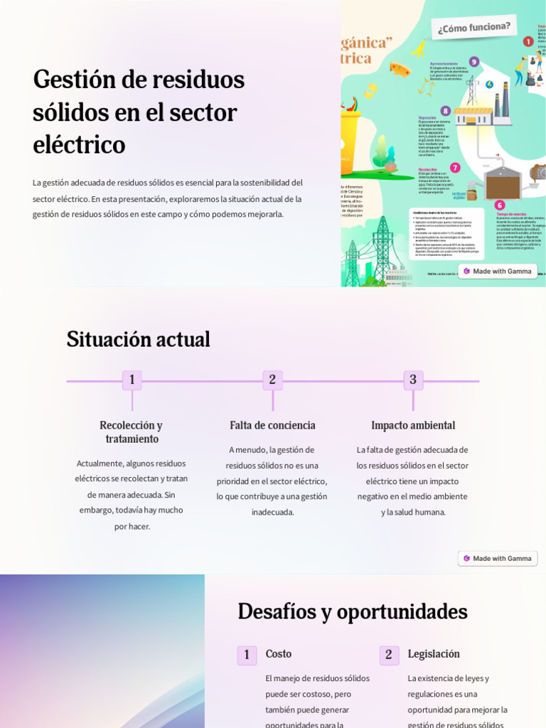 Gestion de Residuos Solidos en El Sector Electrico | PDF | Residuos | Gestión de residuos