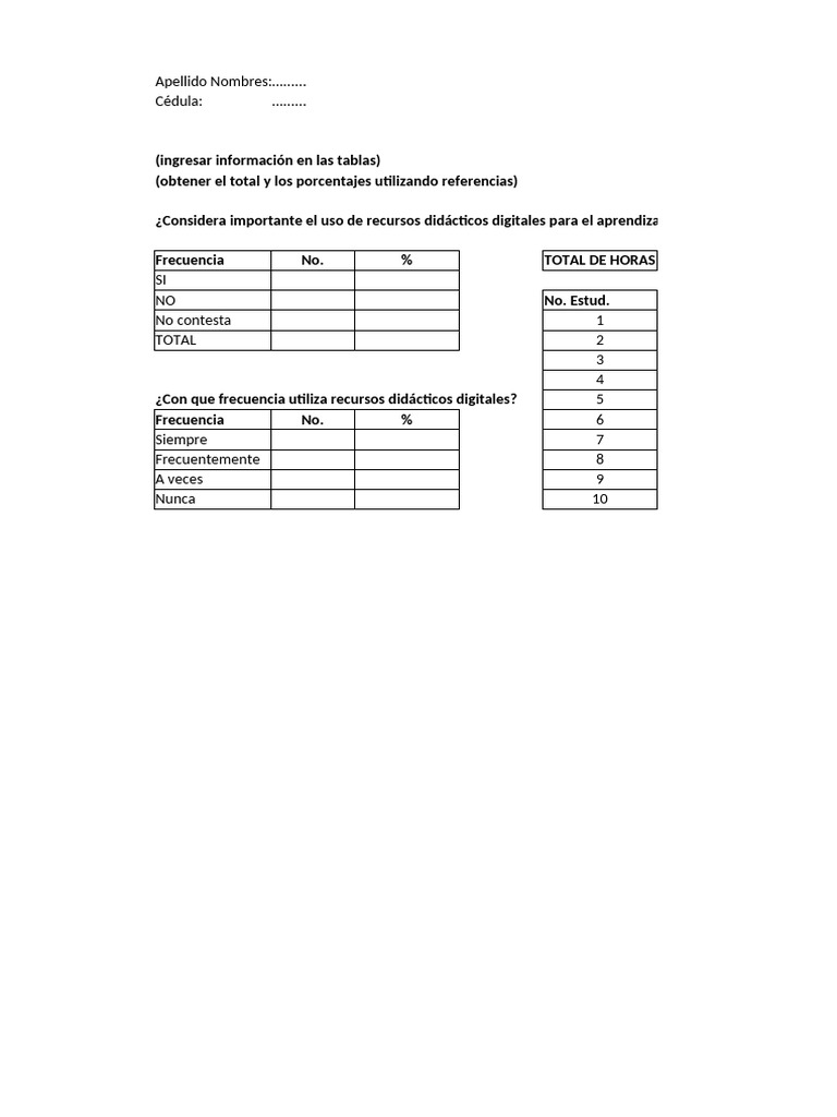 Practica4 Excel - 2 | PDF | Aprendizaje