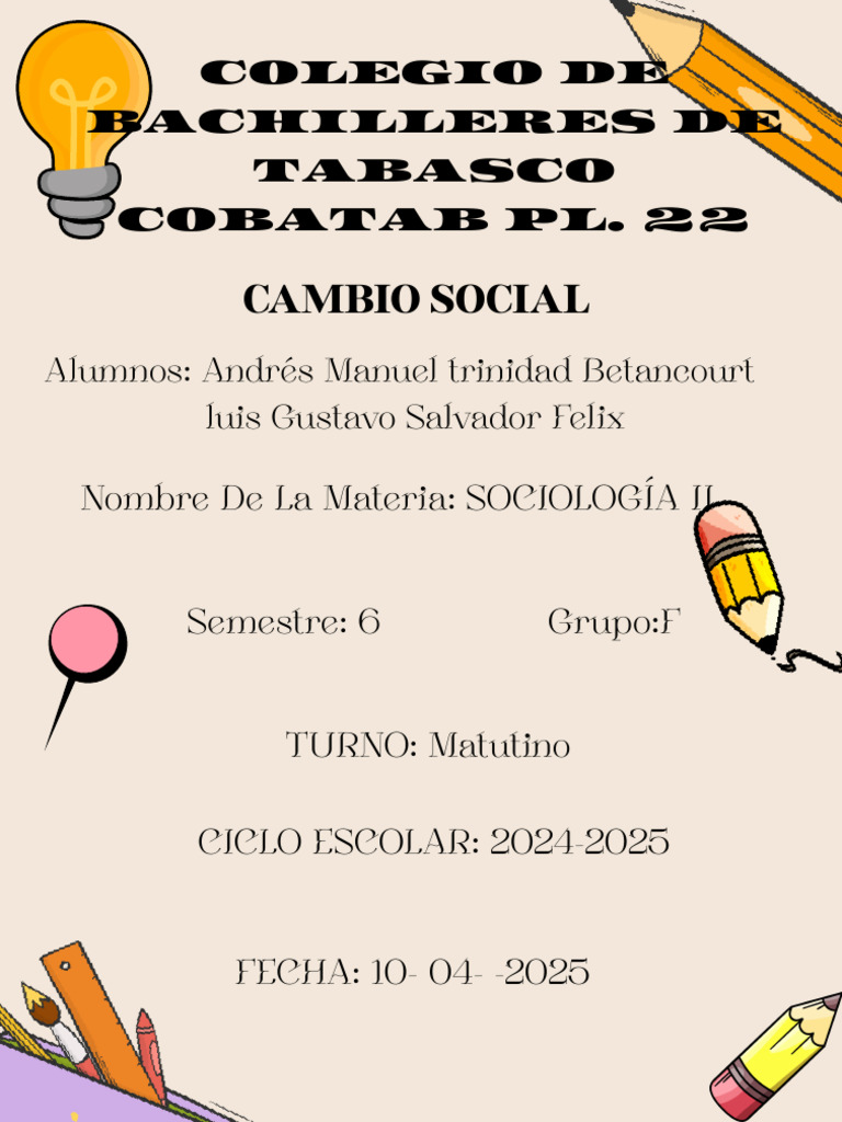 Cartel Cambio Social | PDF