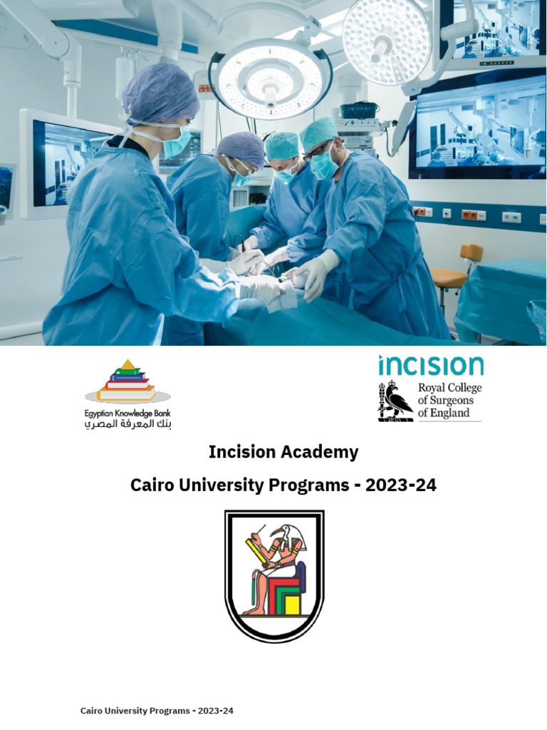 Incision Academy - Cairo University Programs - 2023-24 | PDF ...