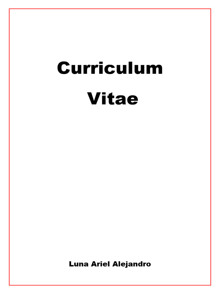 Curriculum Ariel Luna 2024 | PDF